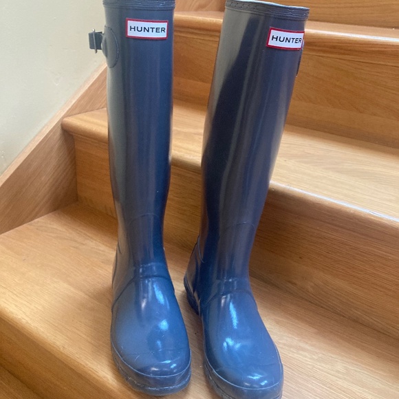 Hunter | Shoes | Hunter Gray Tall Rain Boots | Poshmark